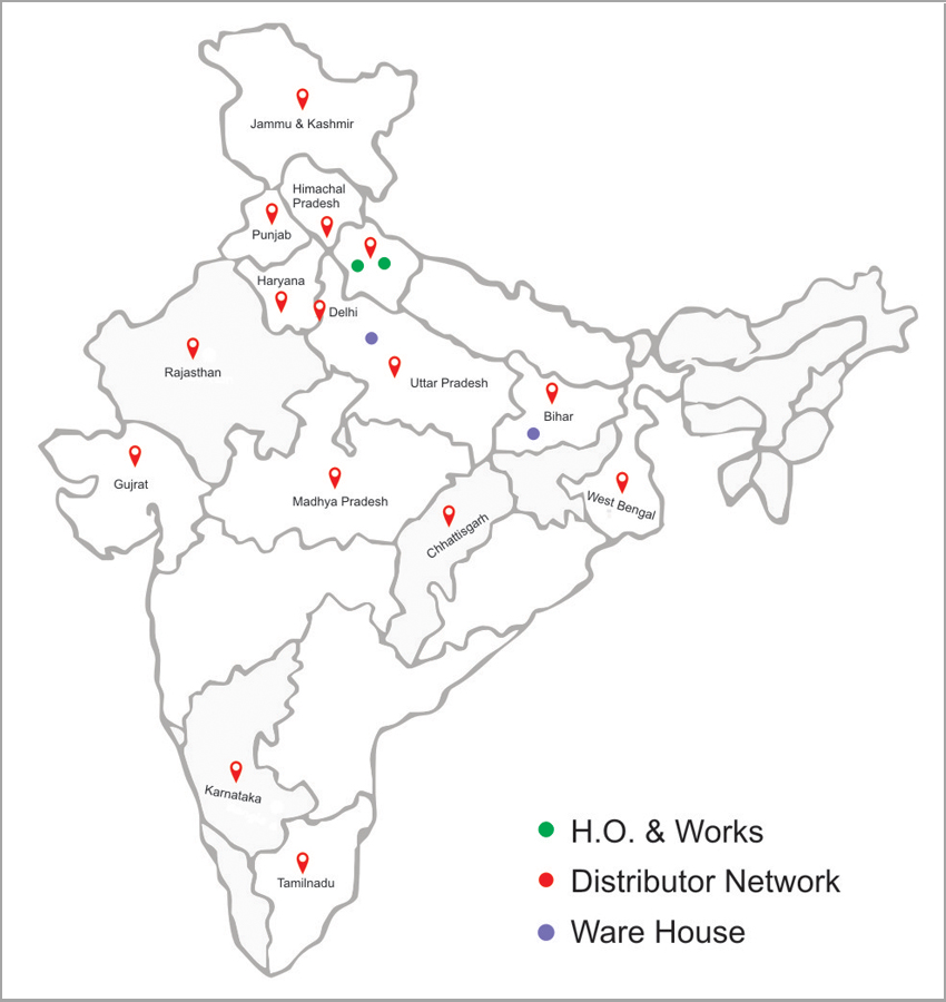 Our Network in India - Padmavati Pipes & Fittings Inc. | An ISO 9001 : ...